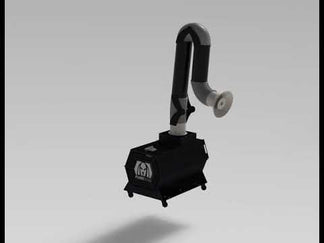 Portable Weld Fume Extractor with Cleaner | Fume Dog